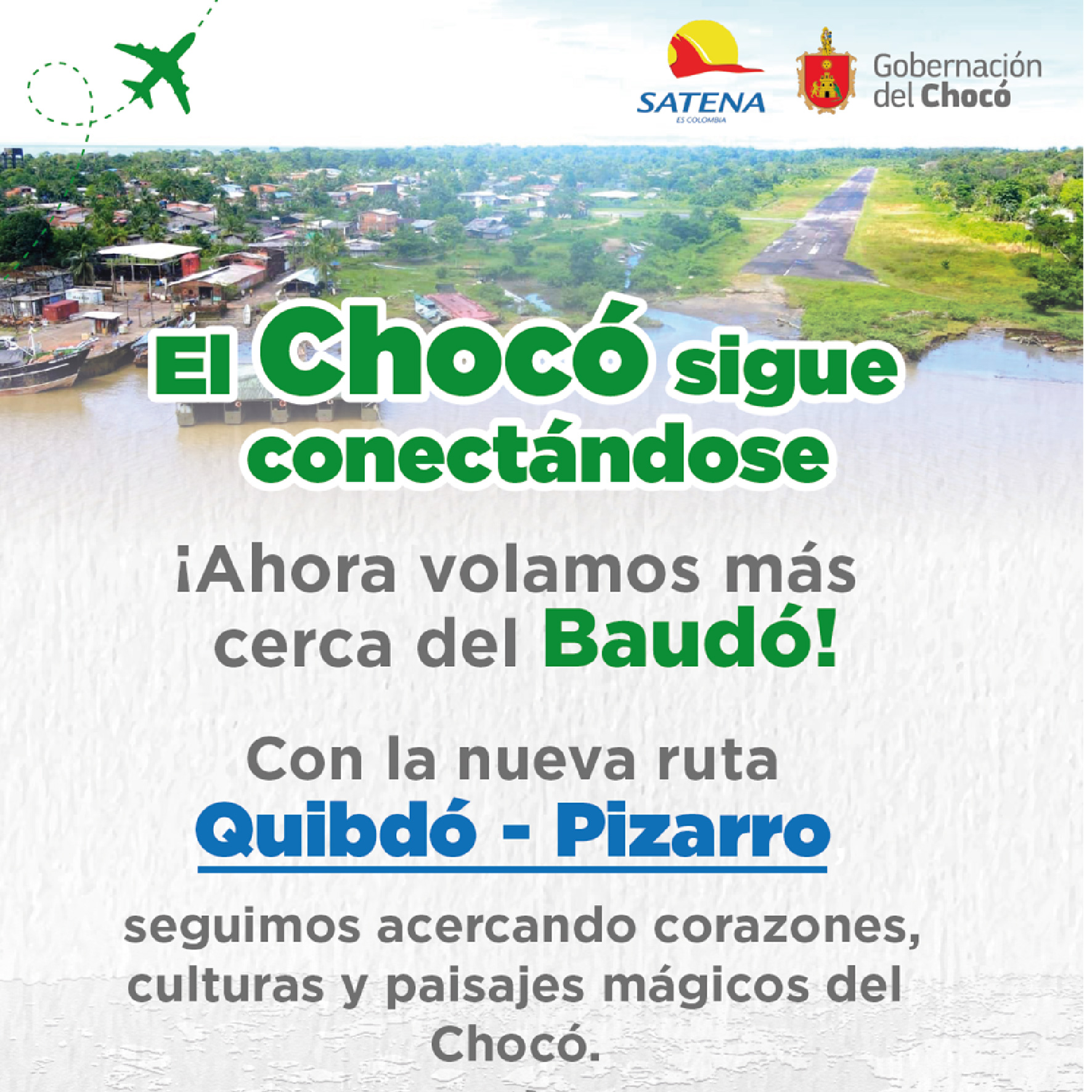 Lanzamiento ruta Quibdó - Pizarro - RAP Pacífico